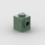 LEGO Black Brick Modified 1x1 with Stud on Side - Brick Land