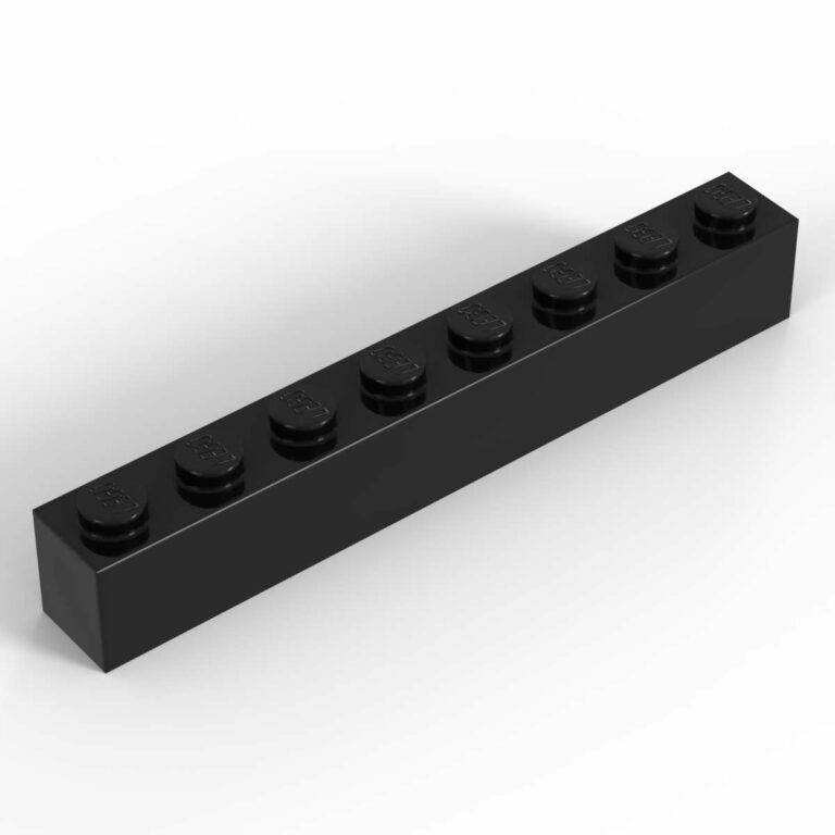 LEGO Black Brick Modified 1x1 with Stud on Side - Brick Land