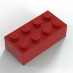 LEGO Part Red Brick 2 x 4 - Brick Land