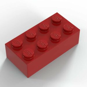 LEGO Part Red Brick 2 x 4 - Brick Land