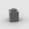 LEGO Part 1x1 Brick Dark Stone Gray - Brick Land