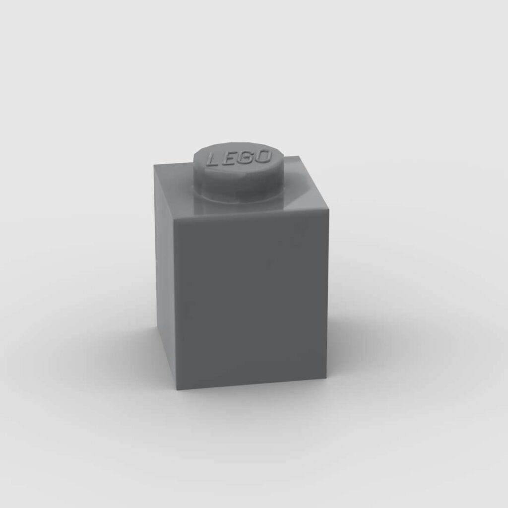 LEGO Part 1x1 Brick Dark Stone Gray - Brick Land